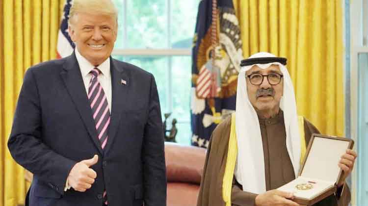 അ മേ രി ക്ക ൻ ബ ഹു മ തി: കു വൈ ത്ത് അ മീ റി ന് അ ഭി ന ന്ദ ന പ്ര വാ ഹം ...