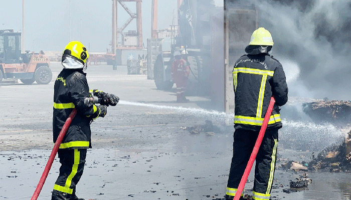 കണ്ടെയ്‌നറിന് തീപിടിച്ചു | The container caught fire | Madhyamam