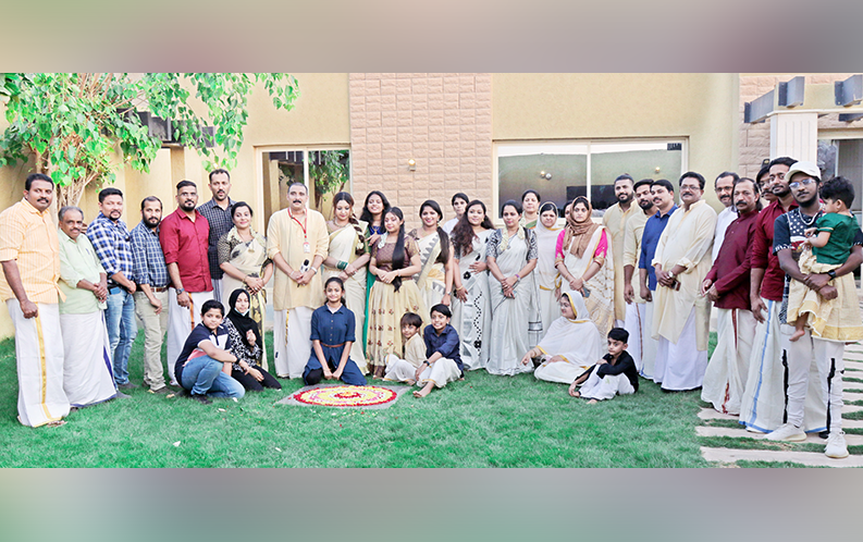 The crew of 'Naja' movie celebrating Onam The crew of 'Naja' movie ...