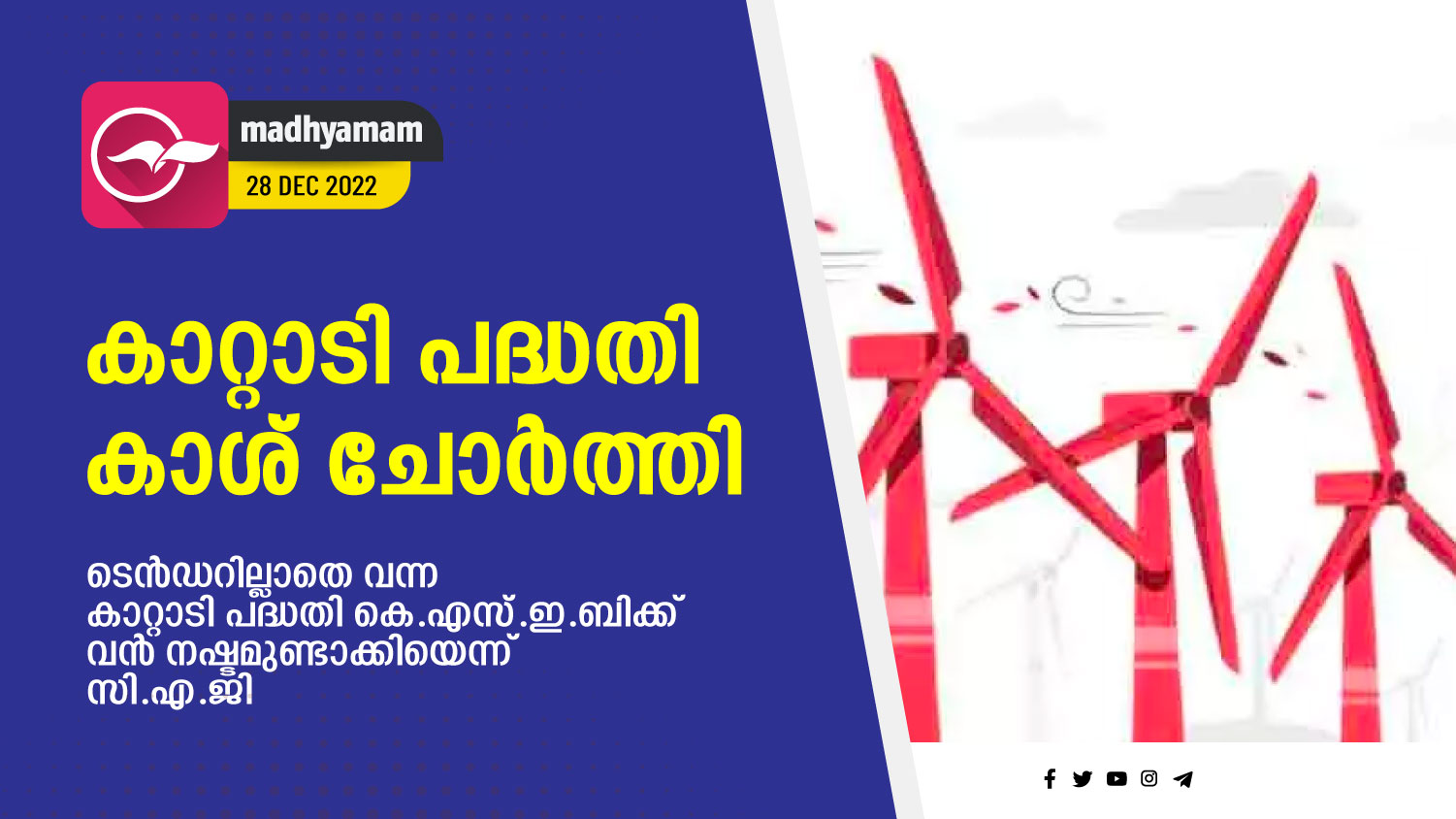 കാറ്റാടി പദ്ധതി കാശ് ചോർത്തി | windmill project has caused huge losses ...