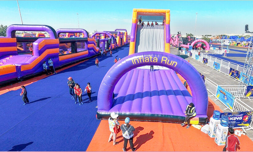 ഗി ന്ന സി ൽ ഇ ടം നേ ടി ‘ഇ ൻ ഫ്ലാ റ്റ റ ൺ ദോ ഹ’ | 'Inflata Run Doha ...