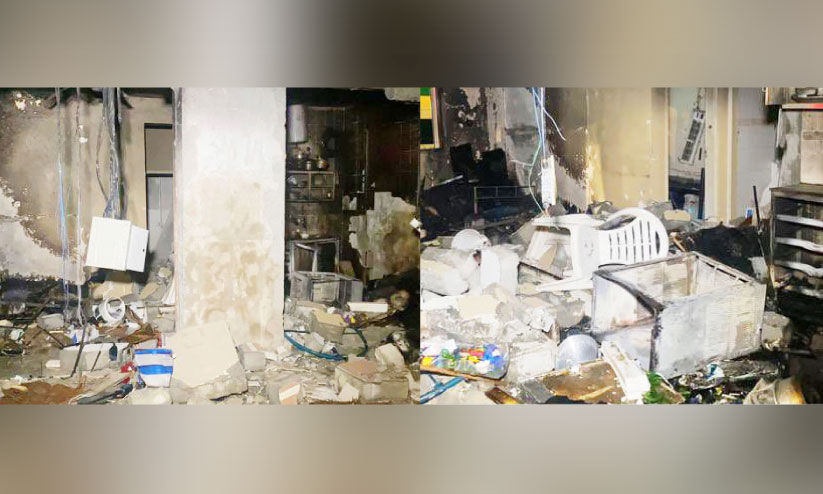 അടുക്കളയിൽ പാചകവാതകം ചോർന്ന് പൊട്ടിത്തെറി; നാലുപേർക്ക് പരിക്ക് ...