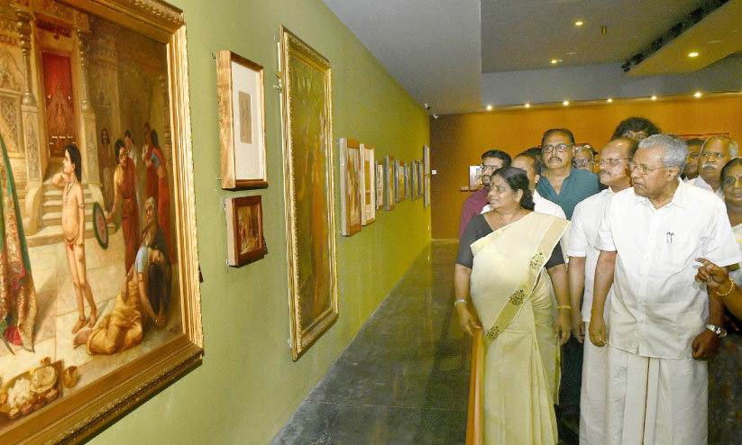 ദൈവങ്ങളെ മാത്രമല്ല സാധാരണ ജീവിതങ്ങളെയും രവിവർമ വരച്ചു -മുഖ്യമന്ത്രി ...