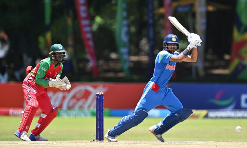 വൈഭവിന് 24 പന്തിൽ 50, മൽഹോത്രക്ക് സെഞ്ച്വറി (107 പന്തിൽ 109*); അണ്ടർ 19 ...